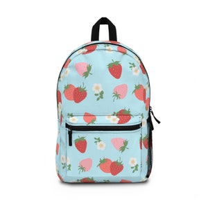 Laptop Backpack/travel Backpack/strawberry Backpack/cute Student ...