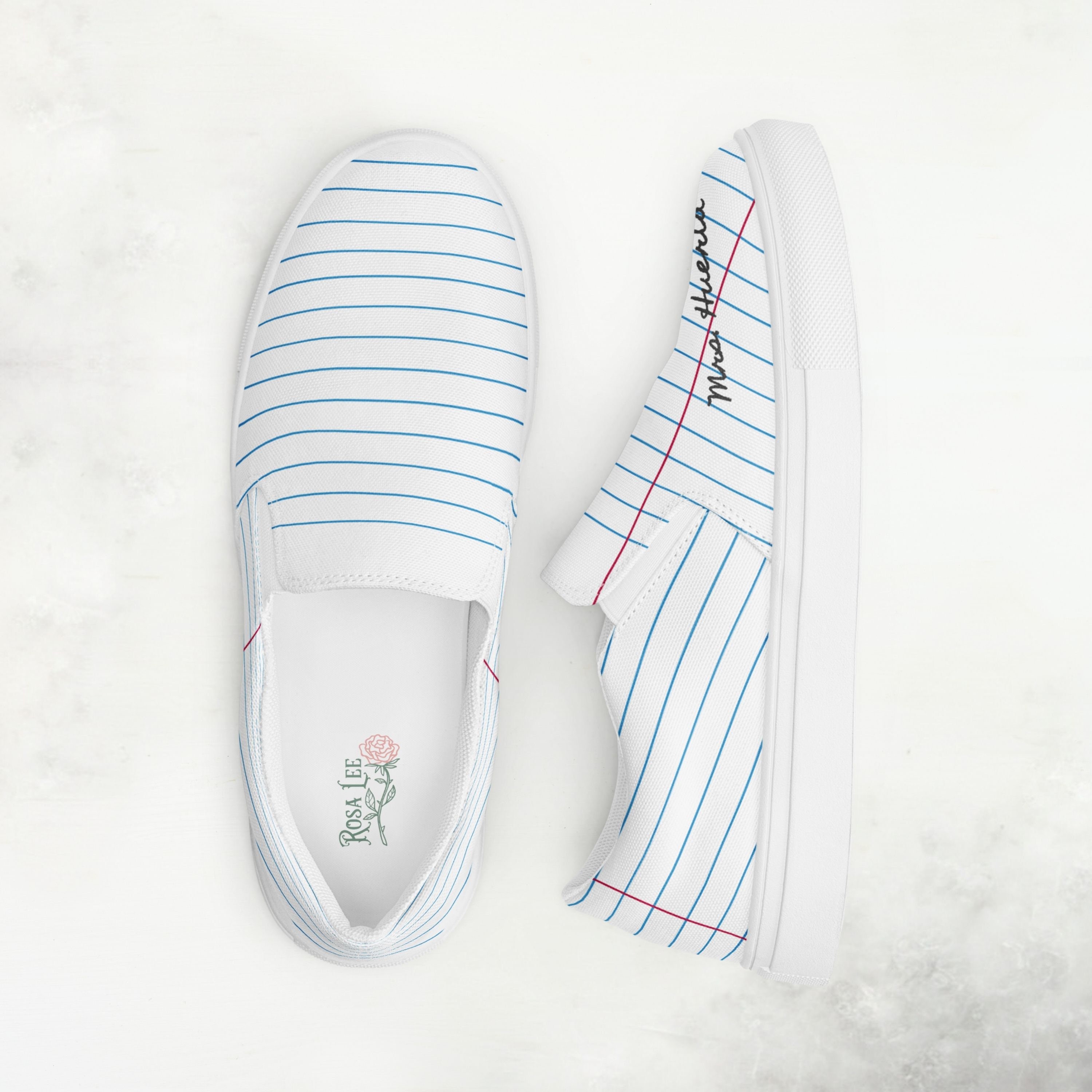 Whimsical Teacher-inspired Notebook Paper Shoes - Stand Out in the ...