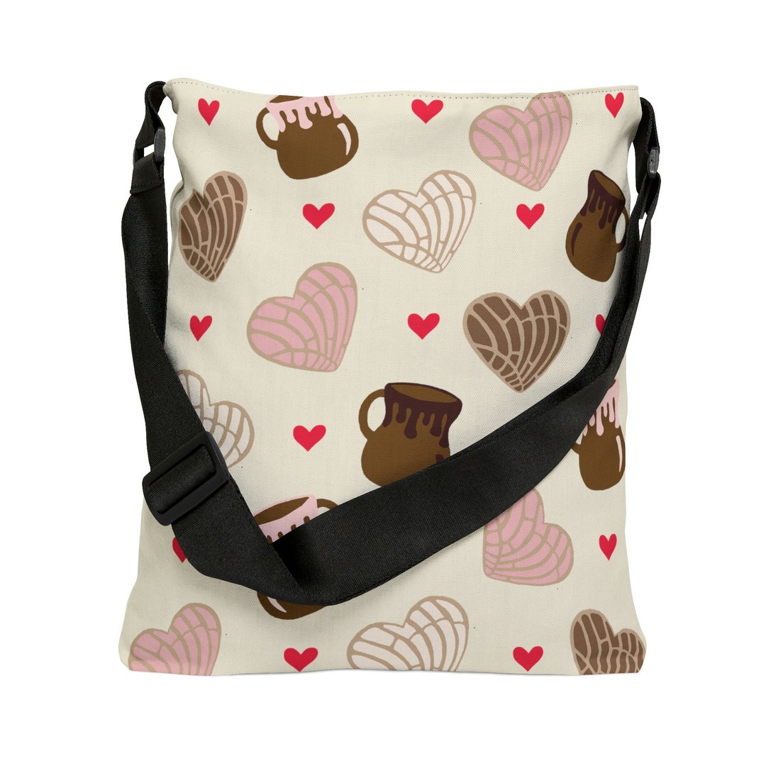 Concha Tote Bag/adjustable Canvas Tote Bag/mexican Bread Bag/pan Dulce ...