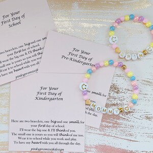 Back to School Bracelets| Mommy and Me Bracelet | First Day of School ...