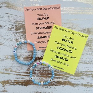 Back to School Bracelet | First Day of School Bracelet | Matching ...