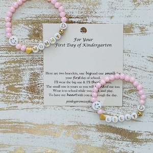 Back to School Bracelets| Mommy and Me Bracelet | First Day of School ...