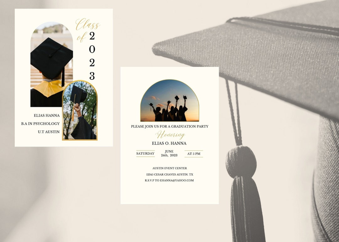 Digital Download Graduation Invitation | Class of 2023 | Photo ...