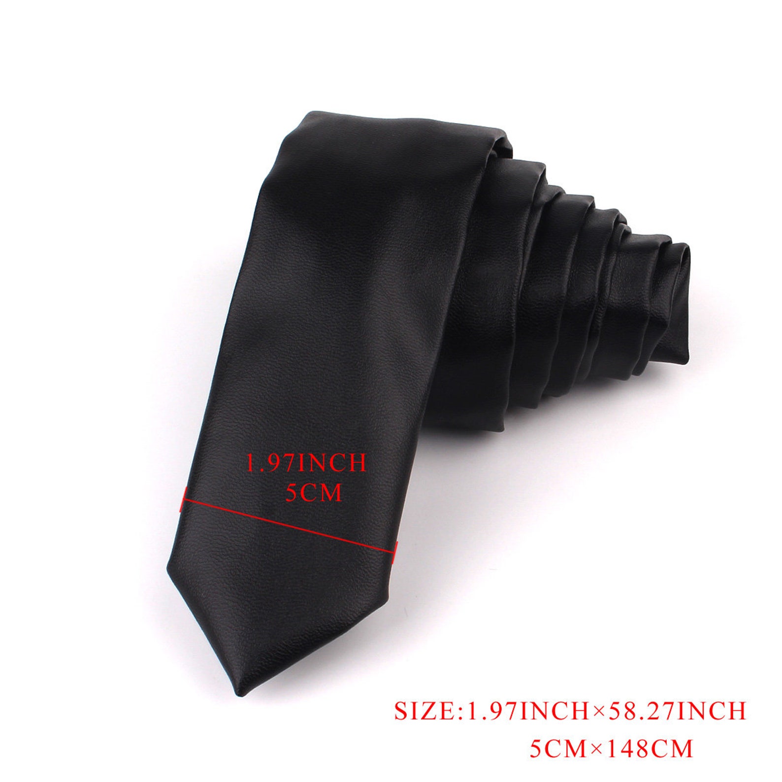 Leather Neck Tie Cap Setblack Ties for Menslim Necktiegroom - Etsy