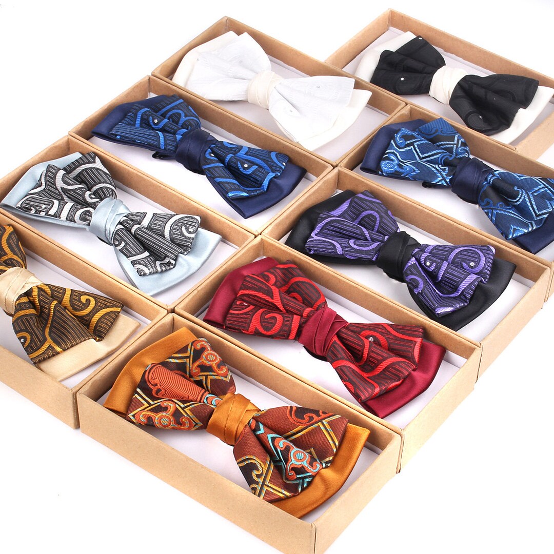 Oversize Wedding Bowtie,groom Bow Ties, Paisly Bow Tie,bow Ties for Men ...