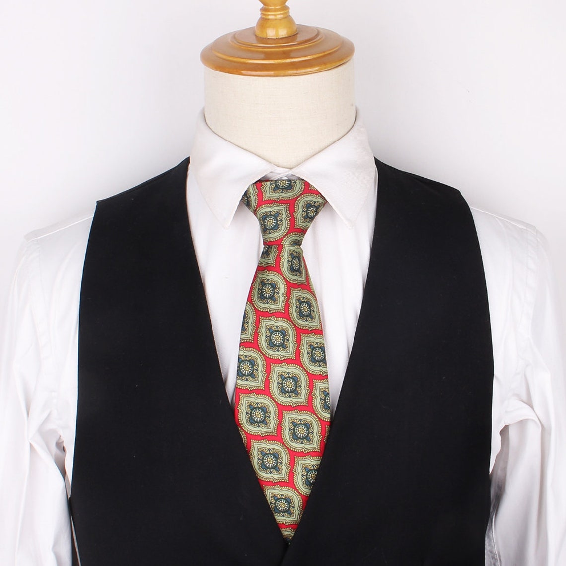 Satin Soft Print Fabric Tie Setwedding Neck Ties and Face | Etsy