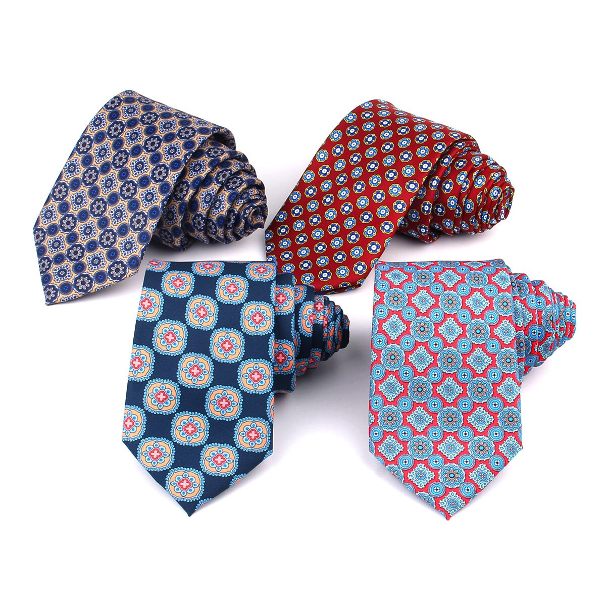 Silk Print Neck Ties Adult Ties Soft Silk Neck Tie For Men | Etsy