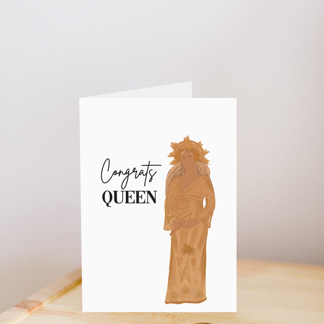 Printable Beyonce Congratulations Card / QUEEN - Etsy