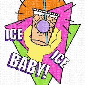 Iced Coffee, 90s Retro Png, Sublimation PNG, PNG Digital Download, Iced ...