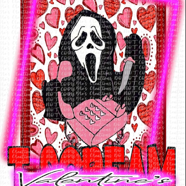 Scream Valentine Png - Etsy