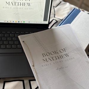 Book of Matthew Bible Study Guide: Chapter One Downloadable Printout - Etsy