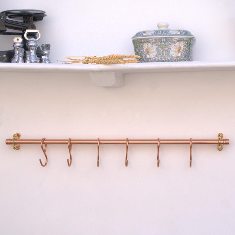 Copper Pot Bar With Hooks - Etsy