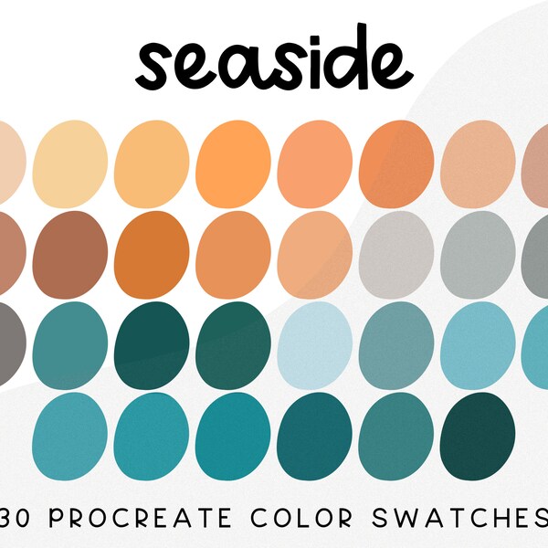 Coastal Color Palette - Etsy
