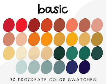 Springtime Procreate Color Palette Swatches, Instant Download - Etsy