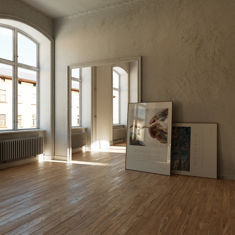 Genesis 1:27 the Creation of Man Poster Digital Download - Etsy