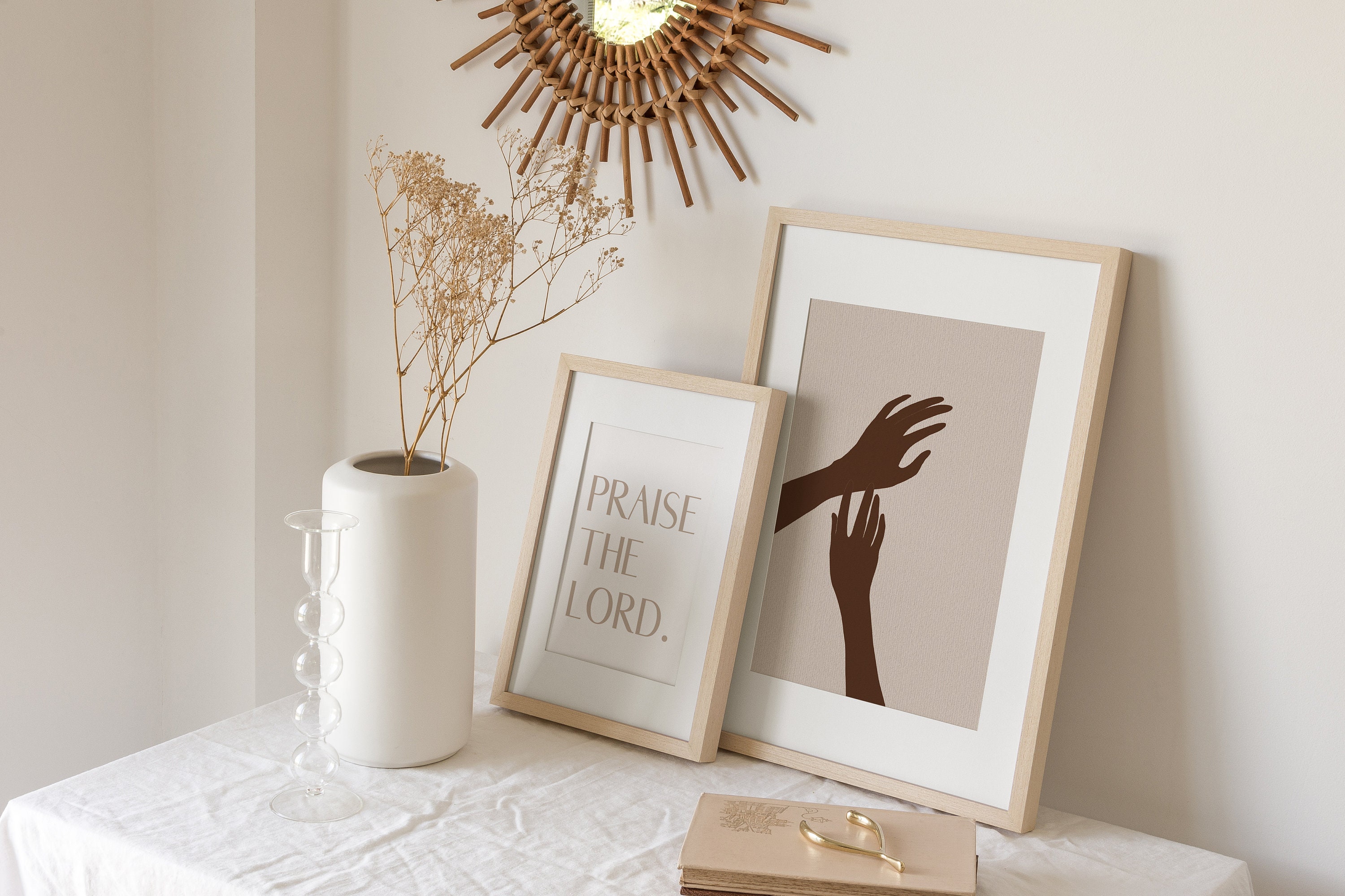 Praise the Lord Poster Duo, Christian Digital Download | Modern ...