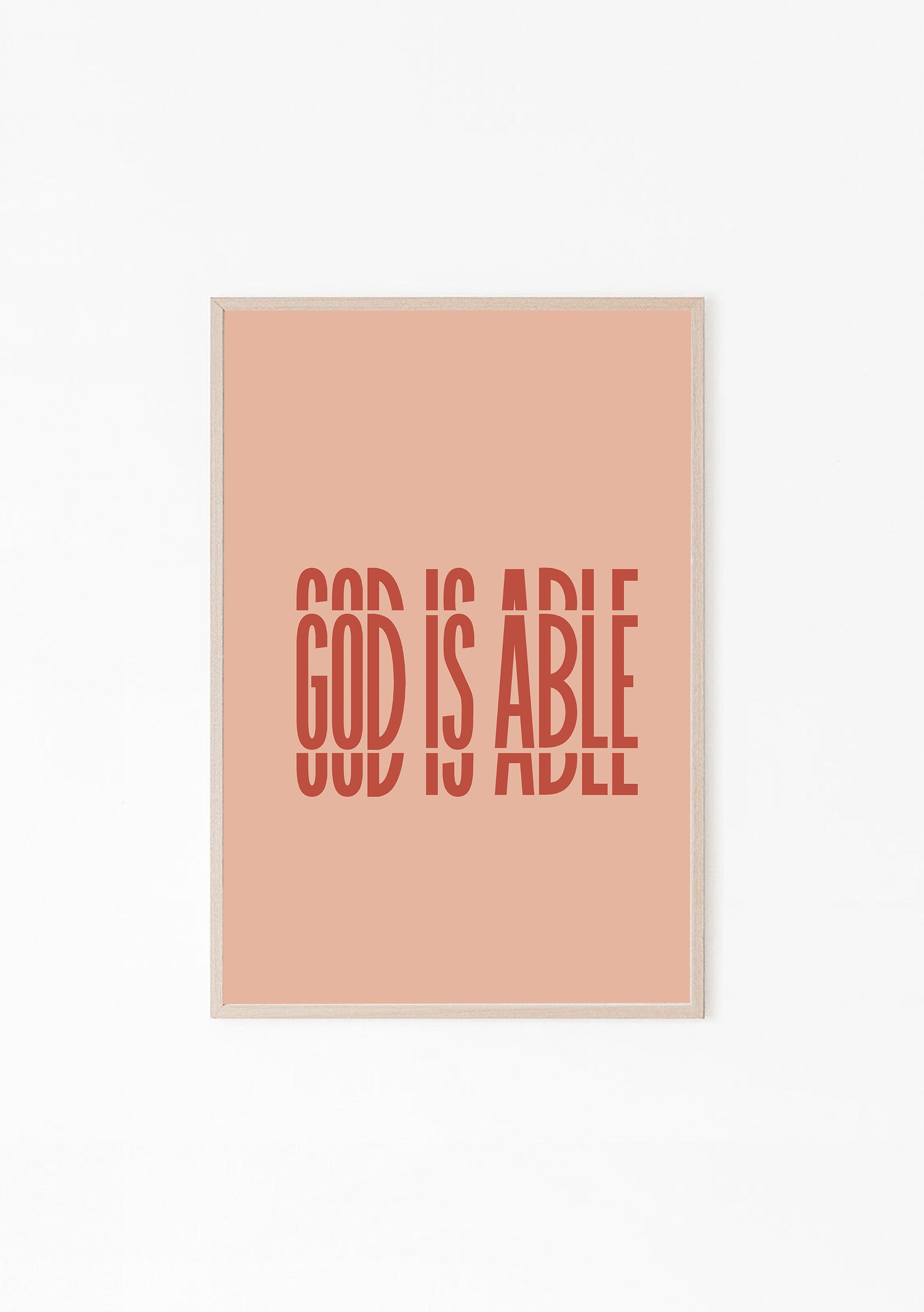 God is Able Digital Download Modern Scripture Decor | Etsy