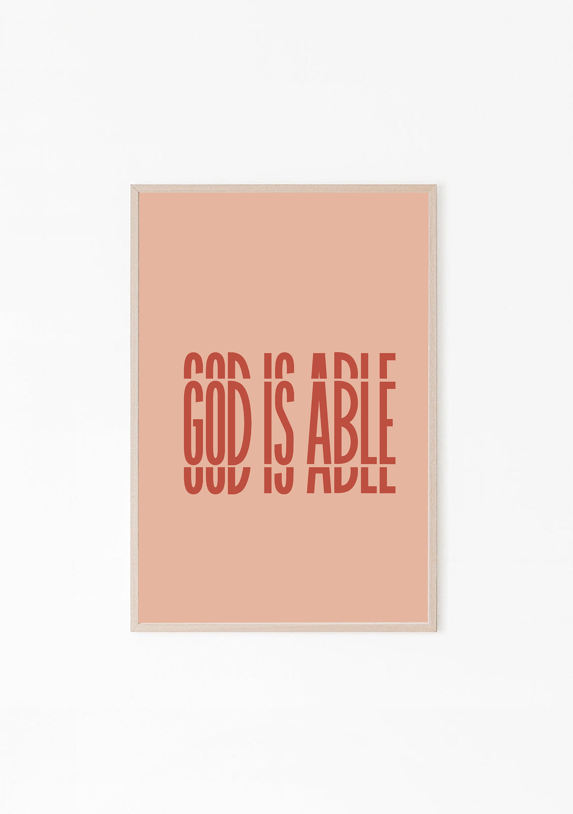 God is Able Digital Download Modern Scripture Decor | Etsy