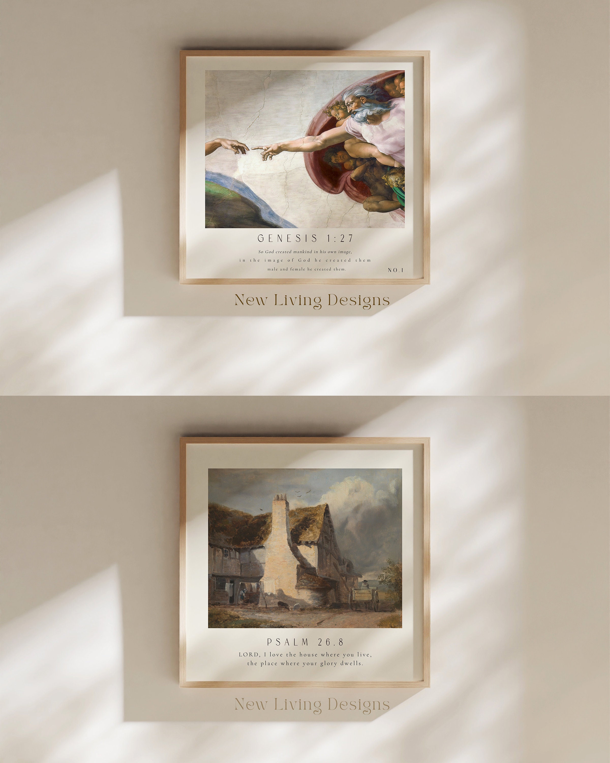 Digital Download Vintage Bible Verse Gallery Wall SET of 6 - Etsy