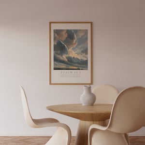 Psalm 19 the Heavens Declare the Glory of God Poster, Clouds Art, Bible ...