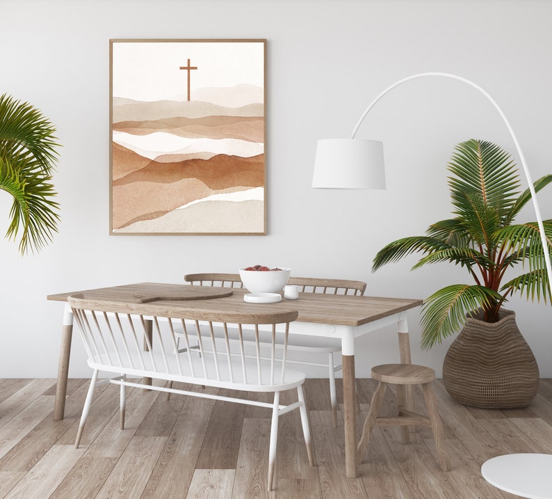 Jesus Cross Artwork Minimal Art Digital Download Modern | Etsy