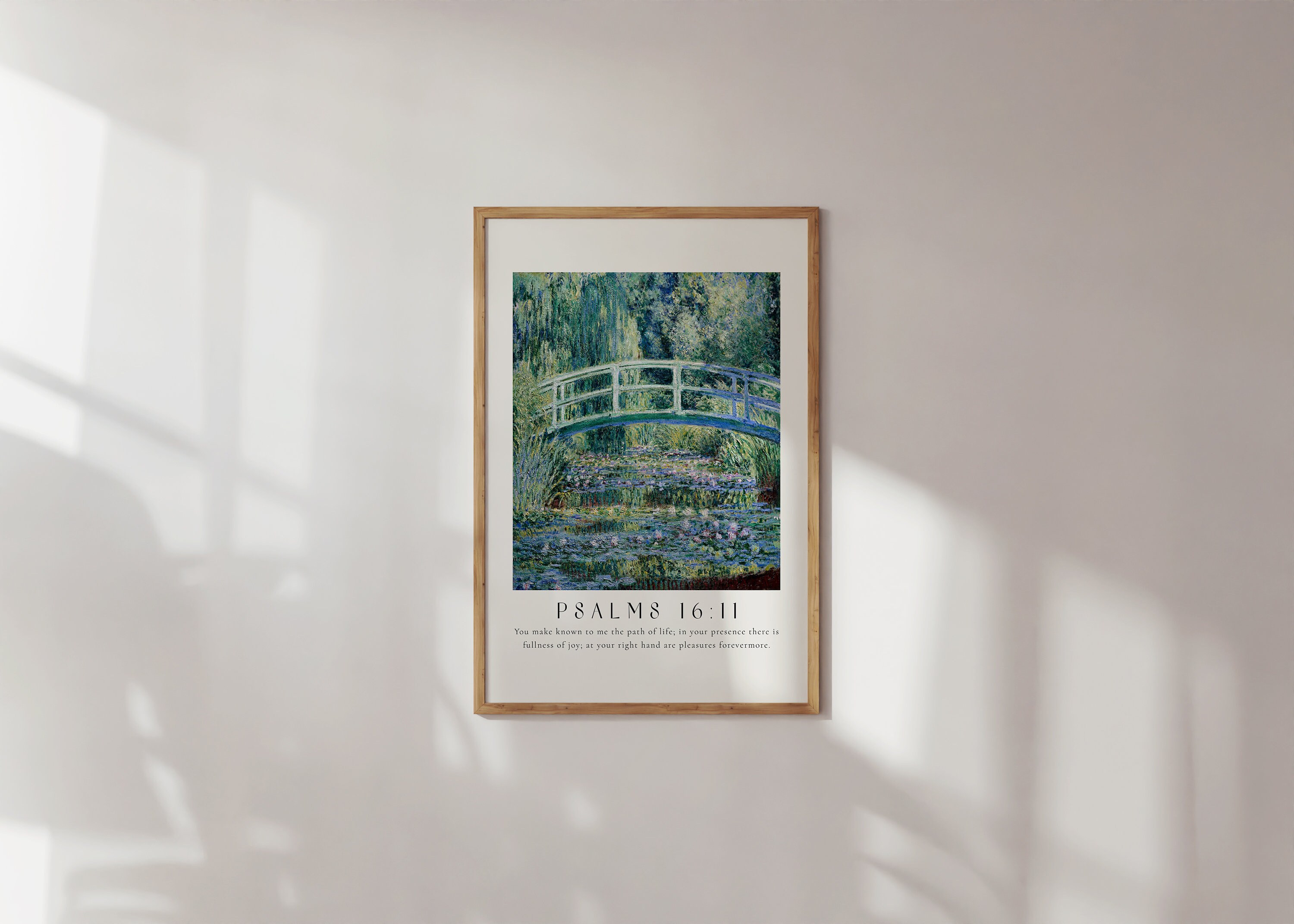 Psalm 16 You Make Known to Me the Path Poster Camille - Etsy UK