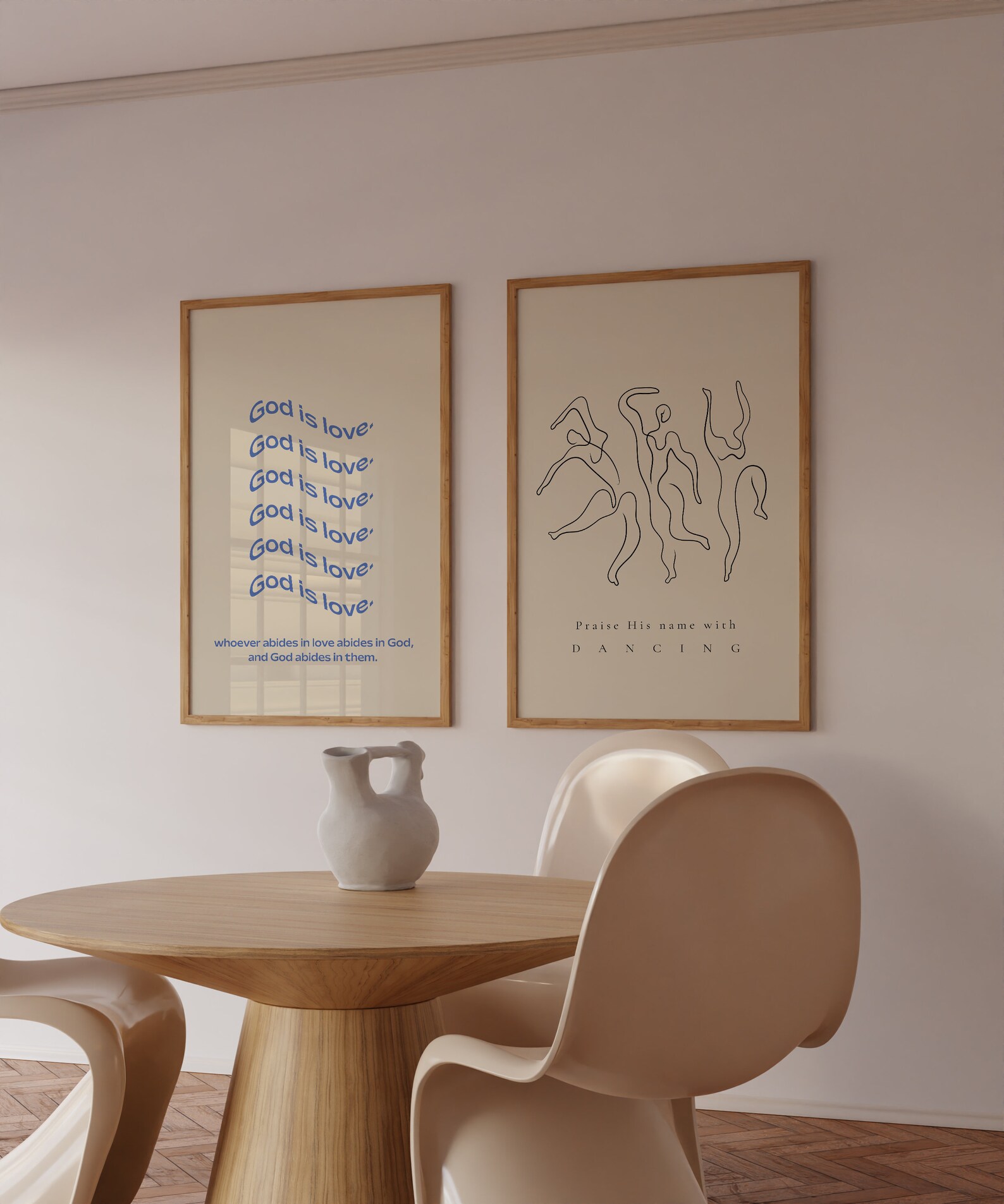GOD IS LOVE Blue Printed & Shipped | Christian Aesthetic Faith Poster ...