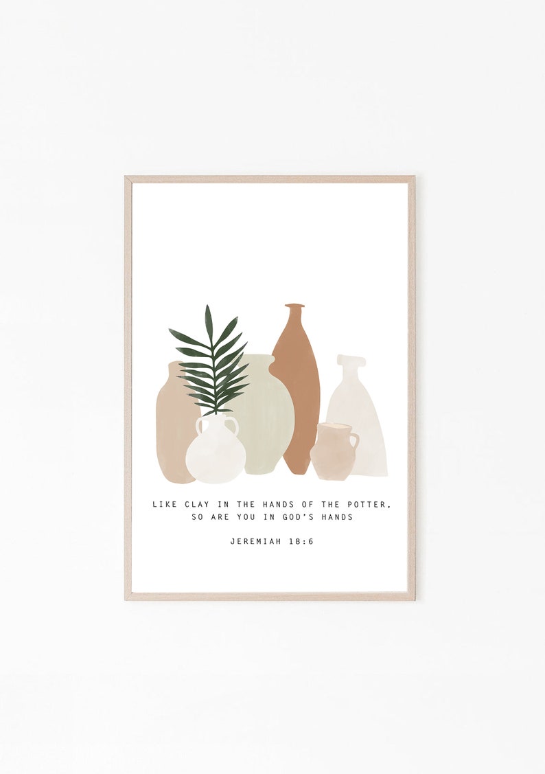 Jeremiah 18:6 Digital Download Modern Scripture Decor | Etsy