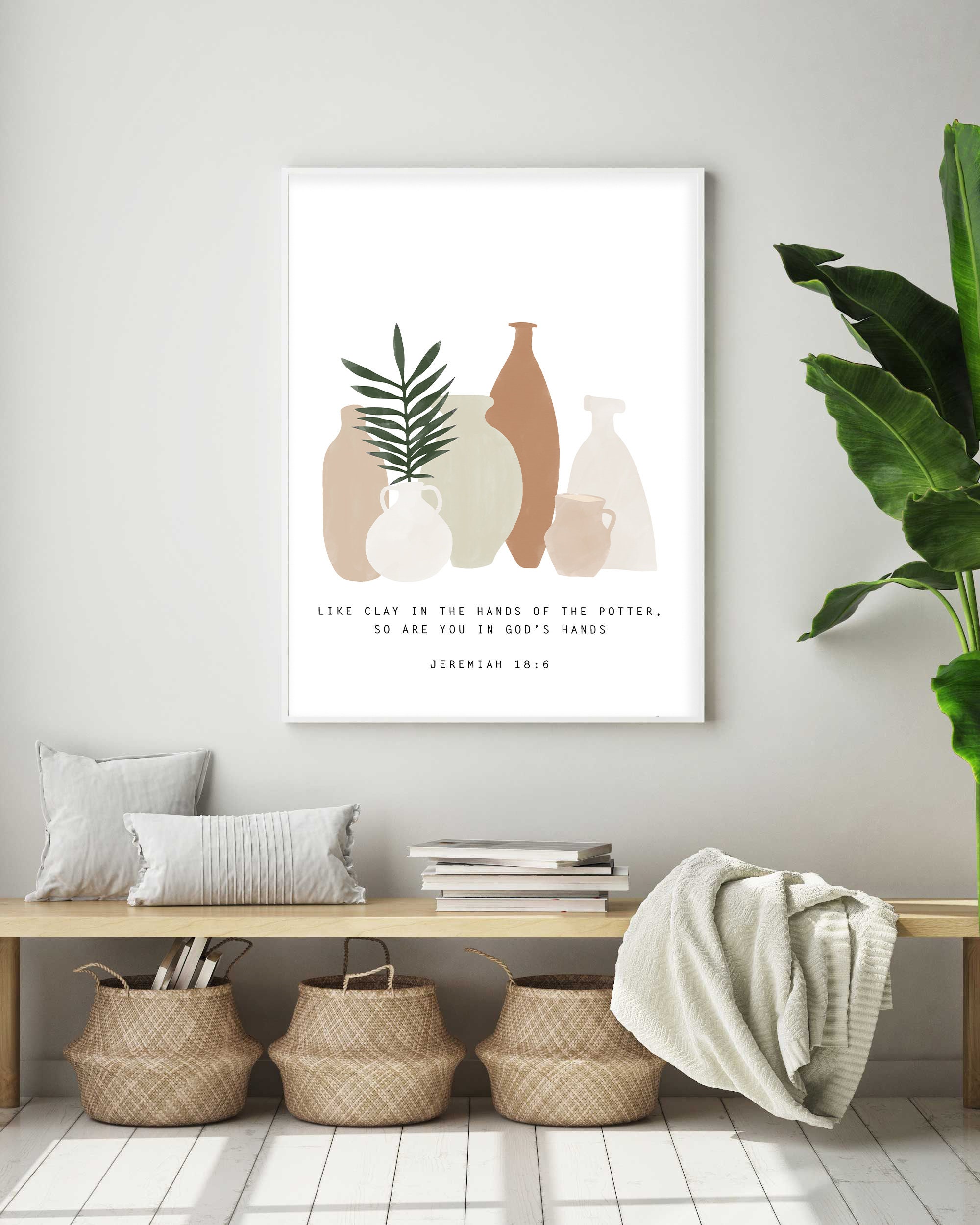 Jeremiah 18:6 Digital Download Modern Scripture Decor | Etsy