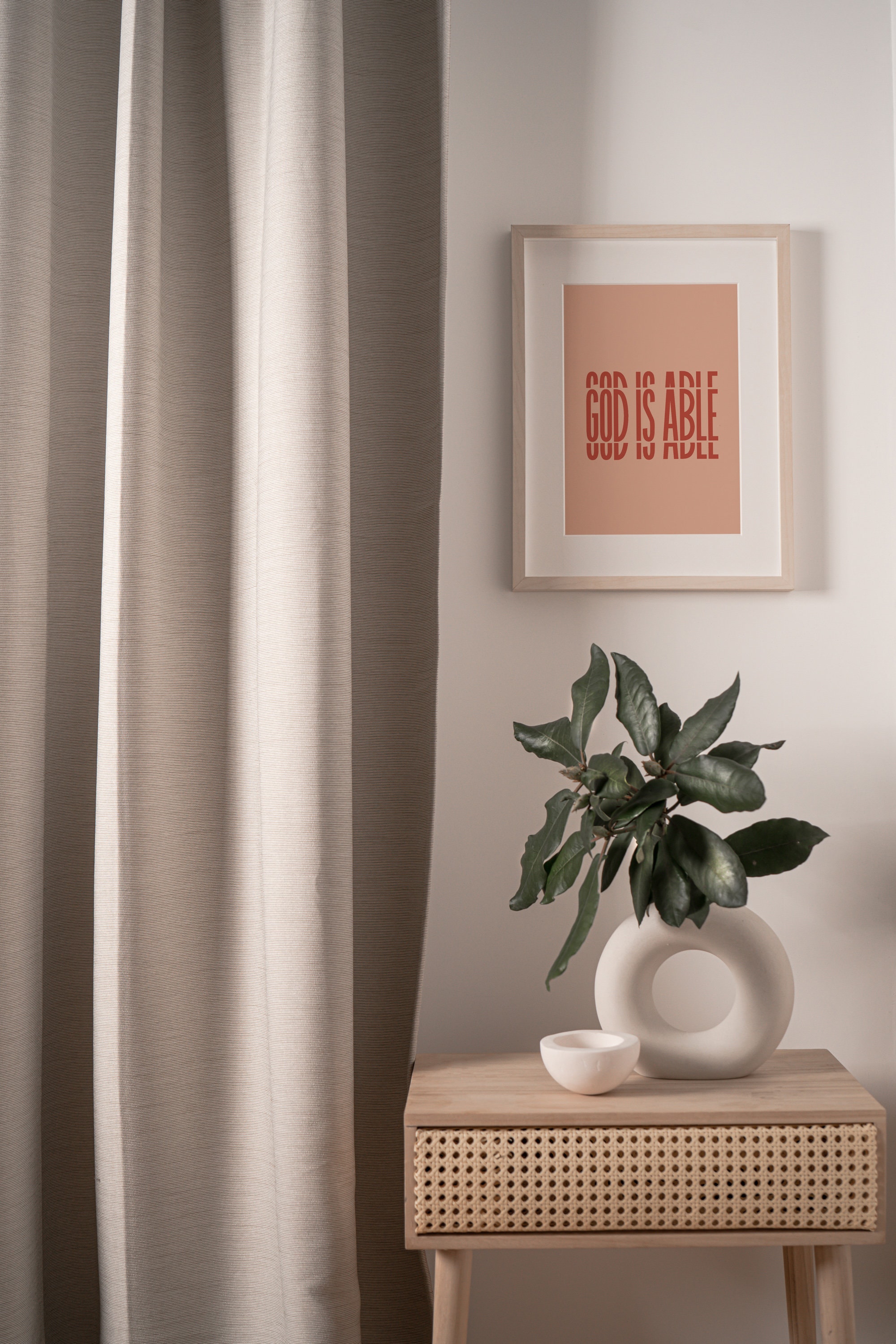 God is Able Digital Download Modern Scripture Decor | Etsy