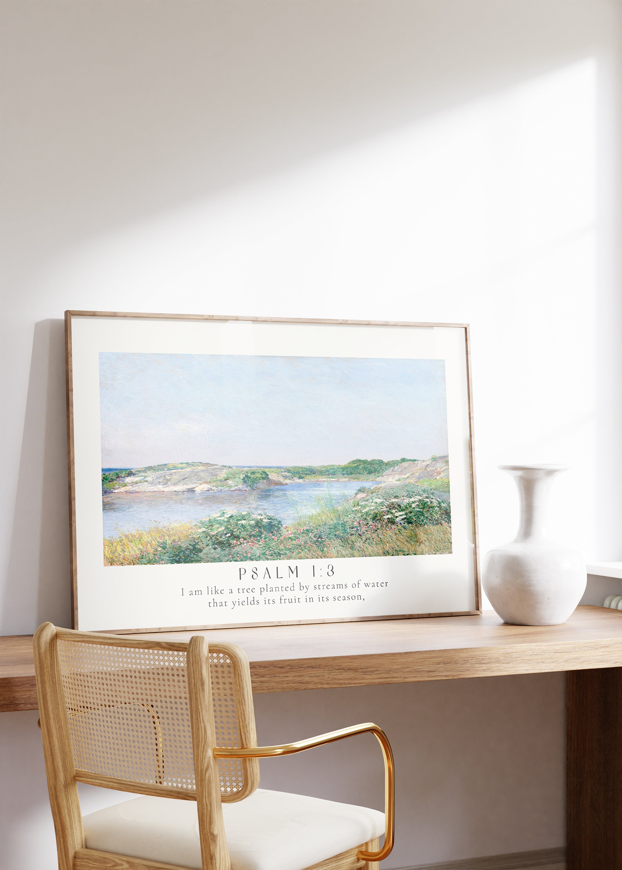 Psalm 1 Landscape, Digital Download, Modern Scripture Decor, Bible ...