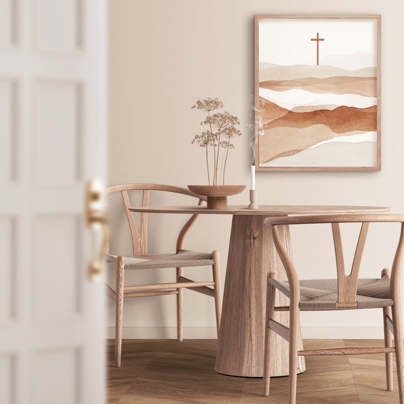 Jesus Cross Artwork Minimal Art Digital Download Modern | Etsy