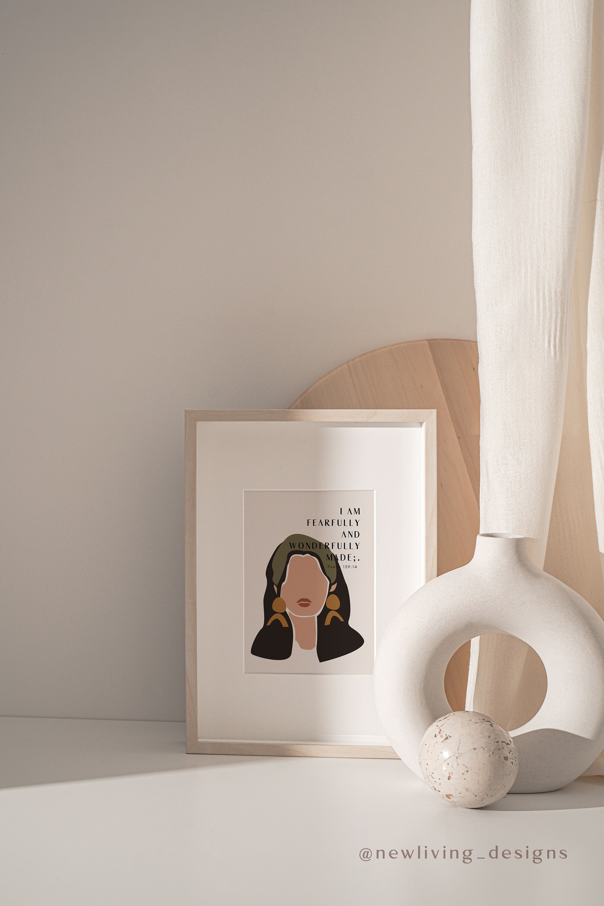 Fearfully and Wonderfully Made Print | DIGITAL DOWNLOAD | Woman Wall ...
