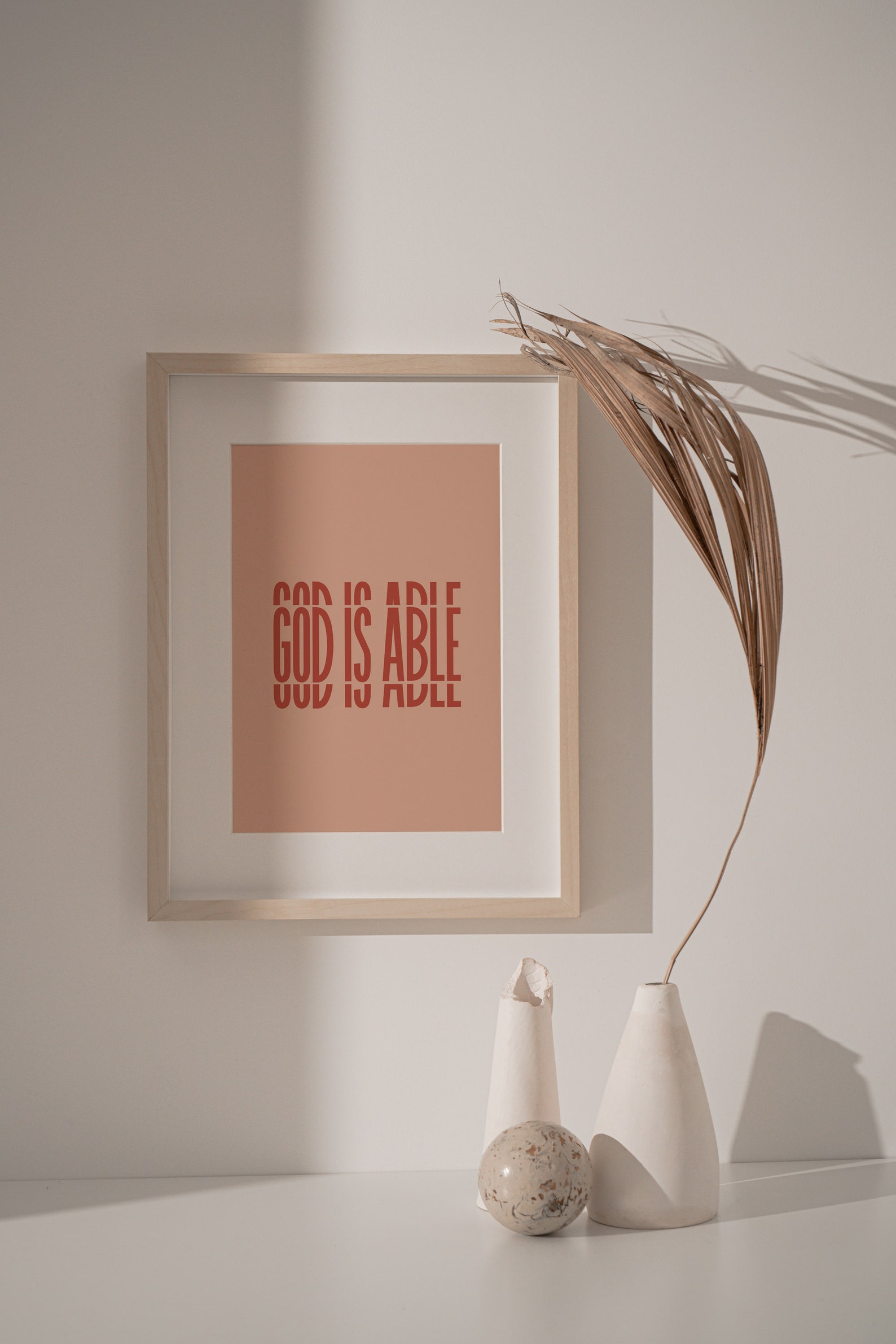 God is Able Digital Download Modern Scripture Decor | Etsy