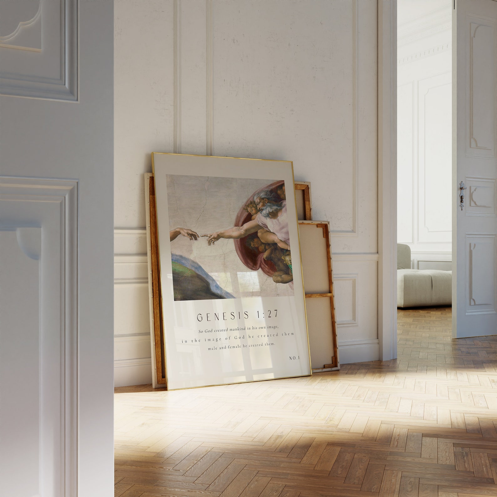 Genesis 1:27 the Creation of Man Poster Digital Download - Etsy