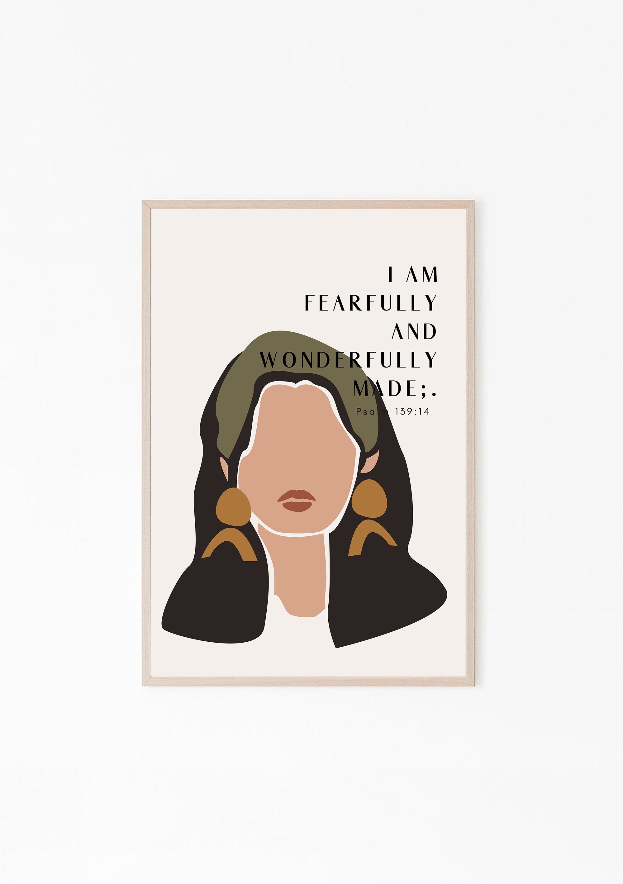 Fearfully and Wonderfully Made Print | DIGITAL DOWNLOAD | Woman Wall ...
