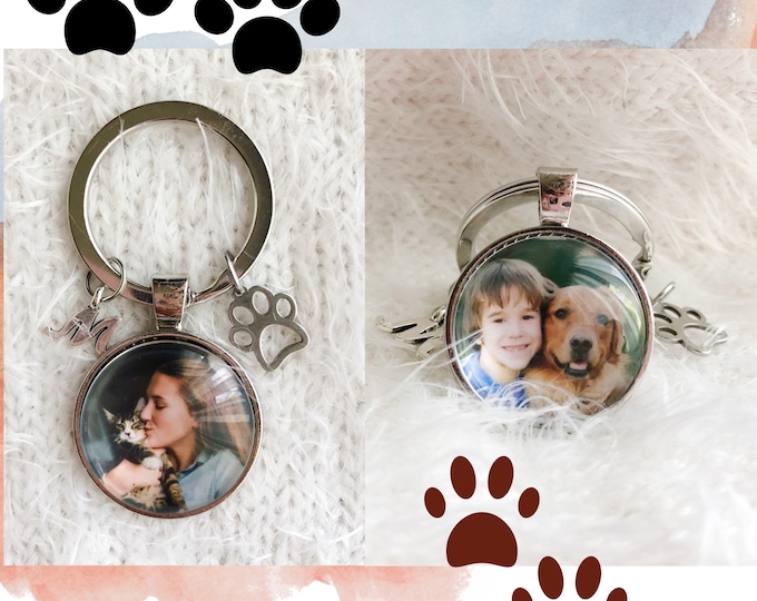 Custom Pet Memorial Keychain, Pet Loss Memorial Gift, Dog Lovers Gift ...