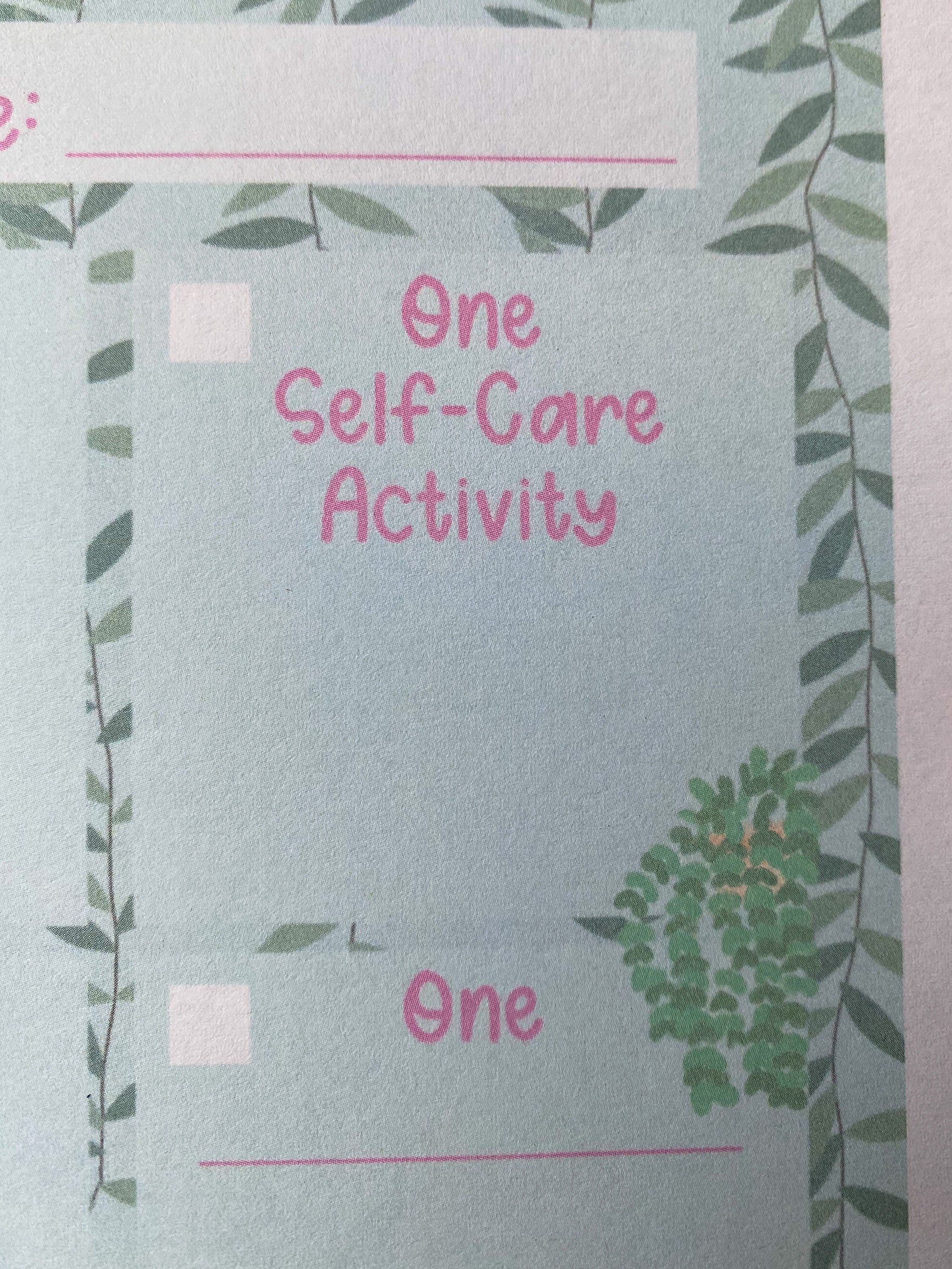 Just One Task Notepad Self Love Notepad Self Care Notepad - Etsy
