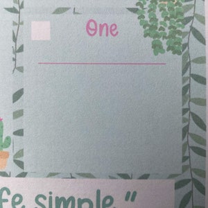 Just One Task Notepad Self Love Notepad Self Care Notepad Calming To-do ...