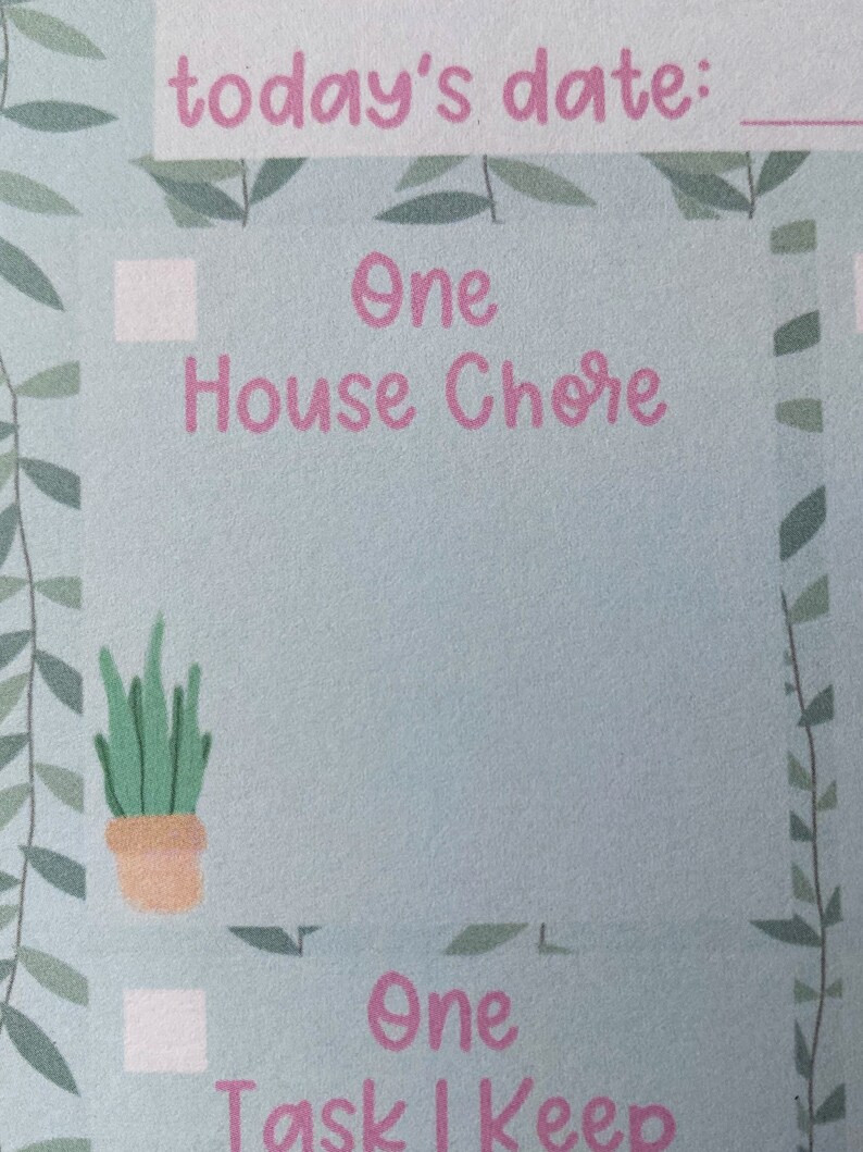 Just One Task Notepad Self Love Notepad Self Care Notepad - Etsy