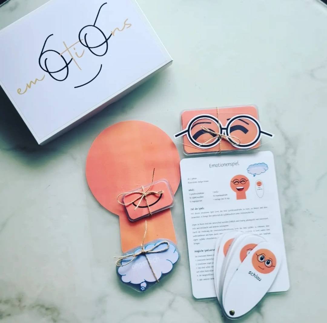 Emoties spel voor kinderen volgens Montessori, gevoelens herkennen en ...