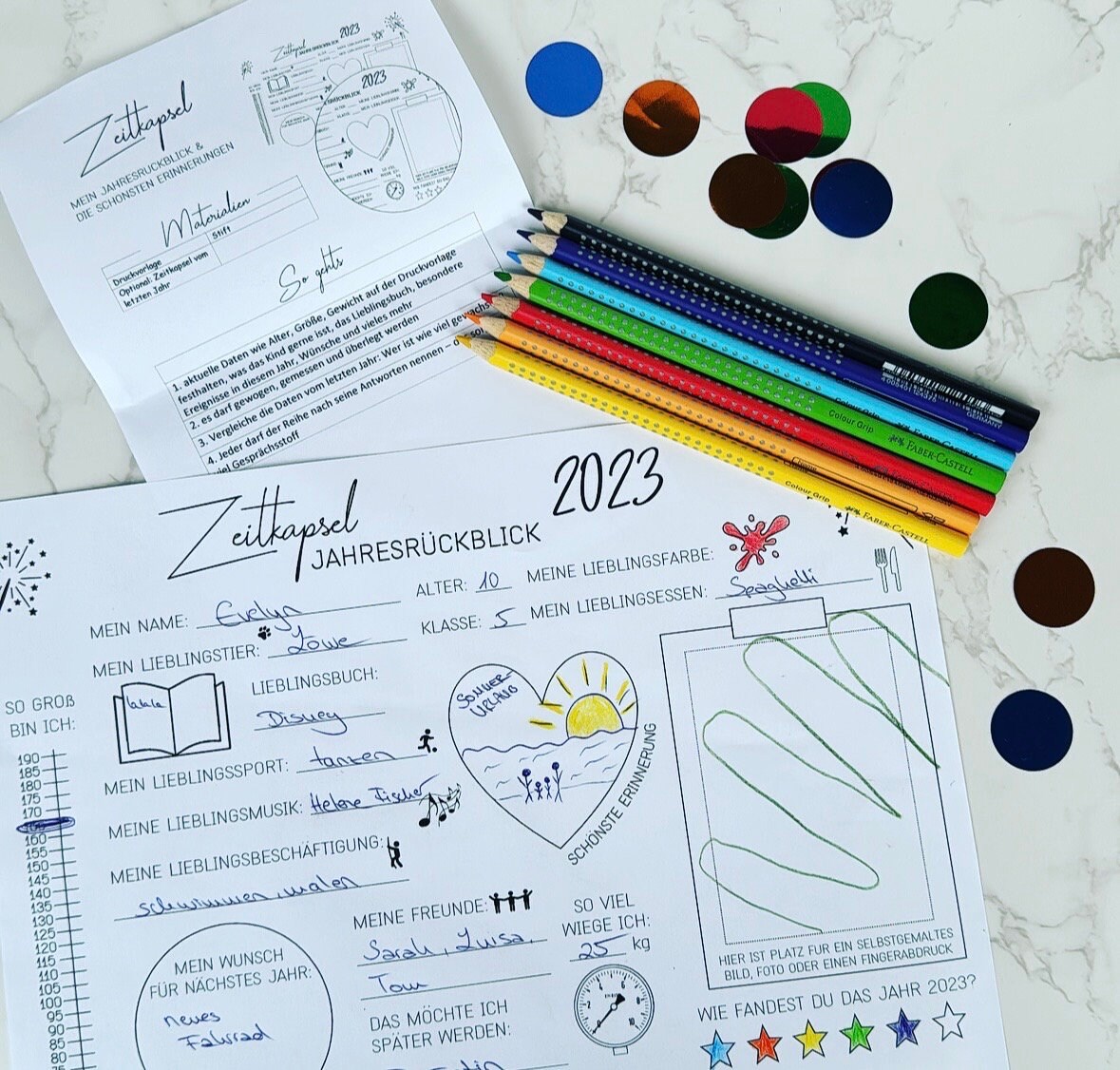 PDF Printable Time Capsule Year in Review 2023, Countdown Bag of ...