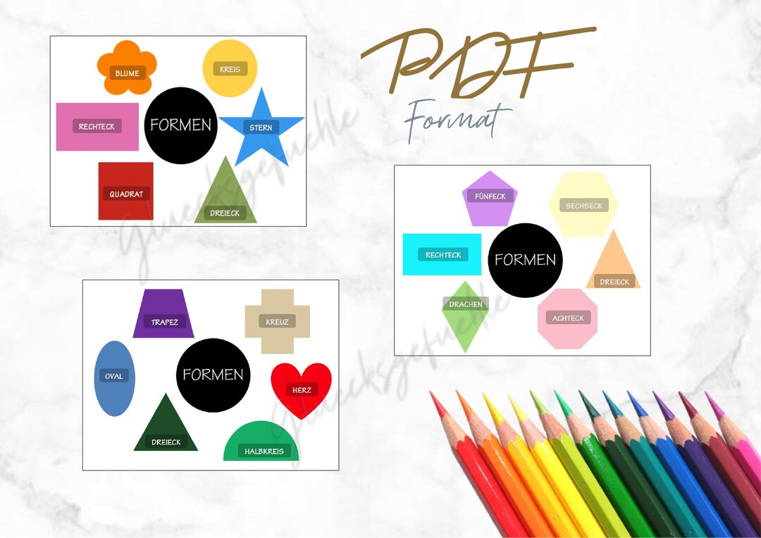 PDF Shapes and Colors Memory Game, According to Montessori, Educational ...