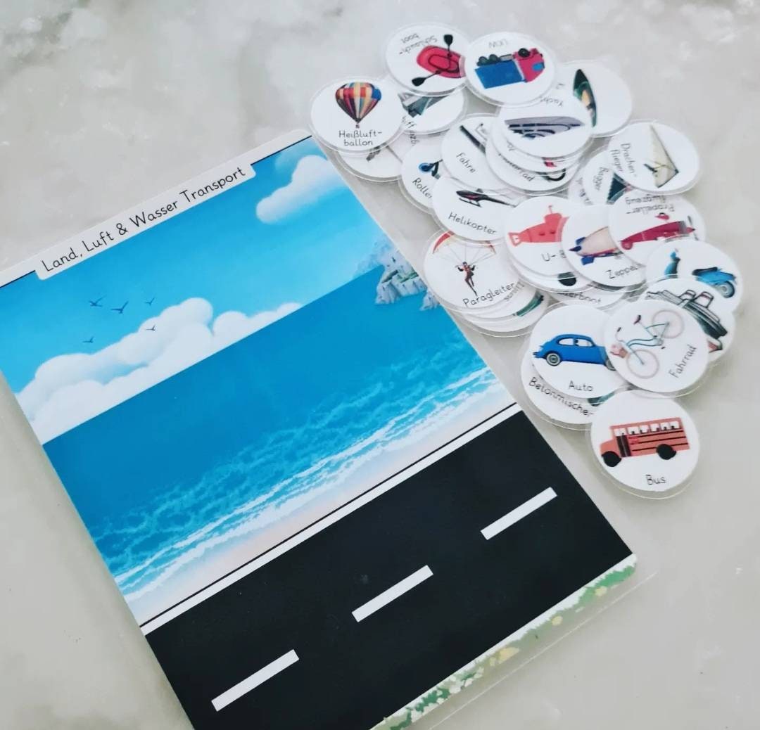 Land, Water, Air Transport, With Self-control - Etsy