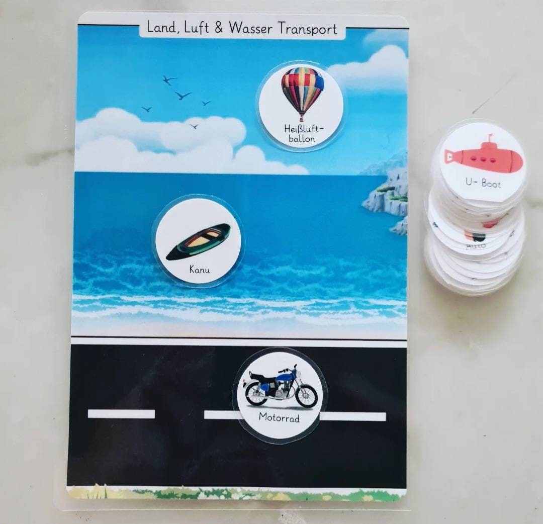 Land, Water, Air Transport, With Self-control - Etsy