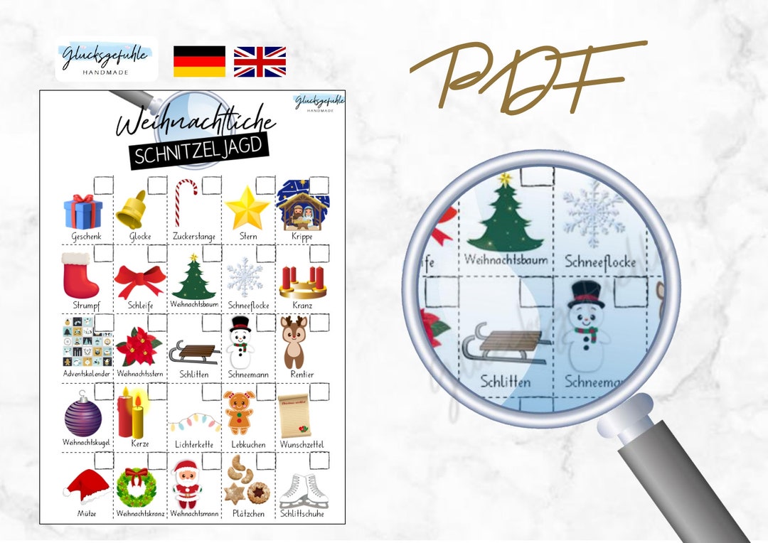 PDF Chasse au trésor de Noël, chasse au trésor de Noël, chasse au ...