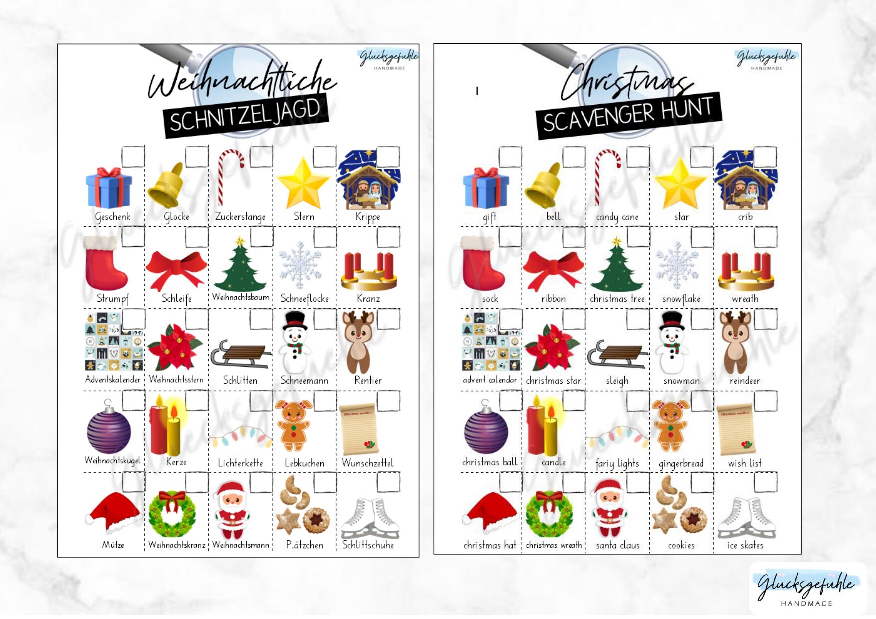 PDF Chasse au trésor de Noël, chasse au trésor de Noël, chasse au ...