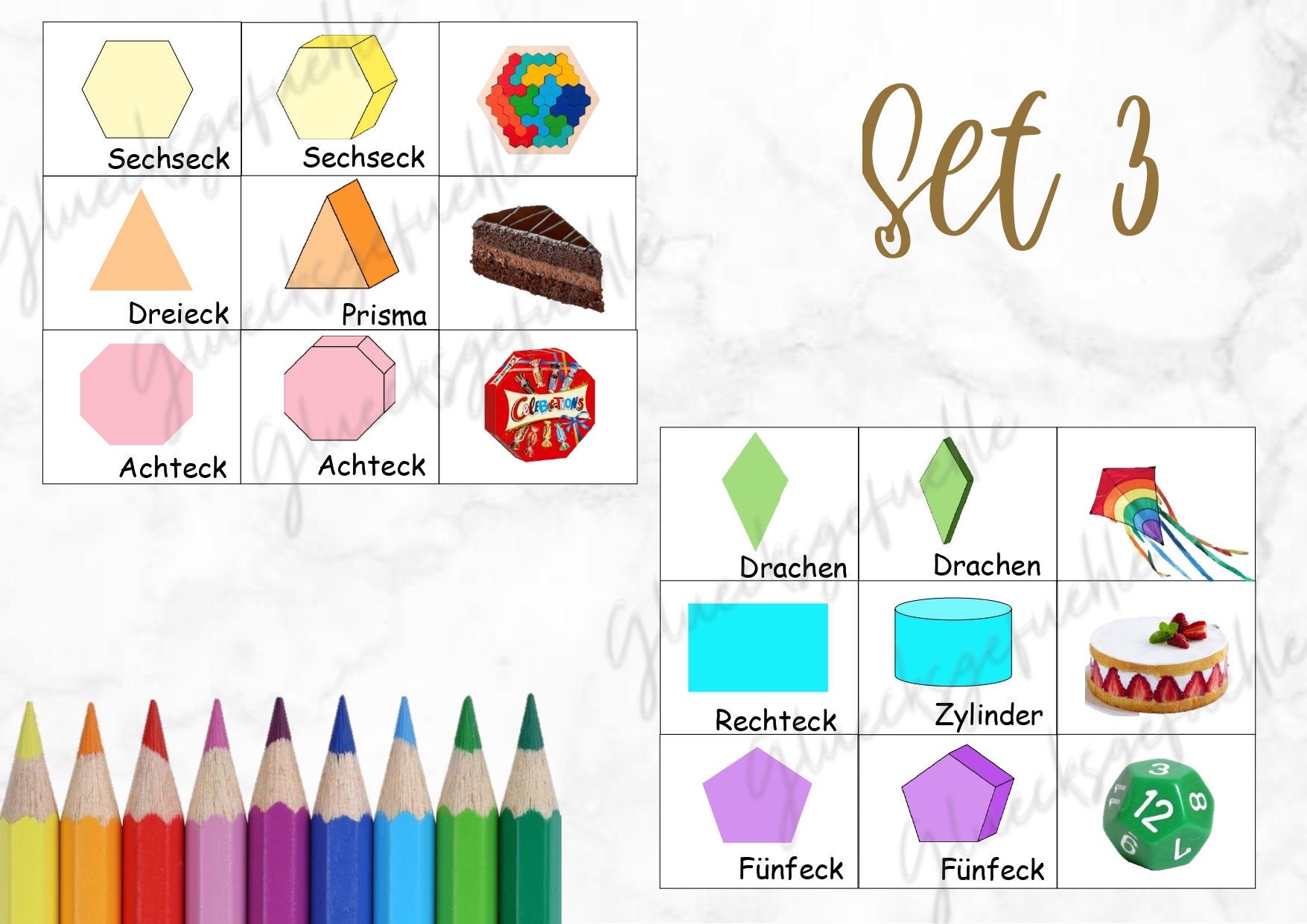 PDF Shapes and Colors Memory Game, According to Montessori, Educational ...