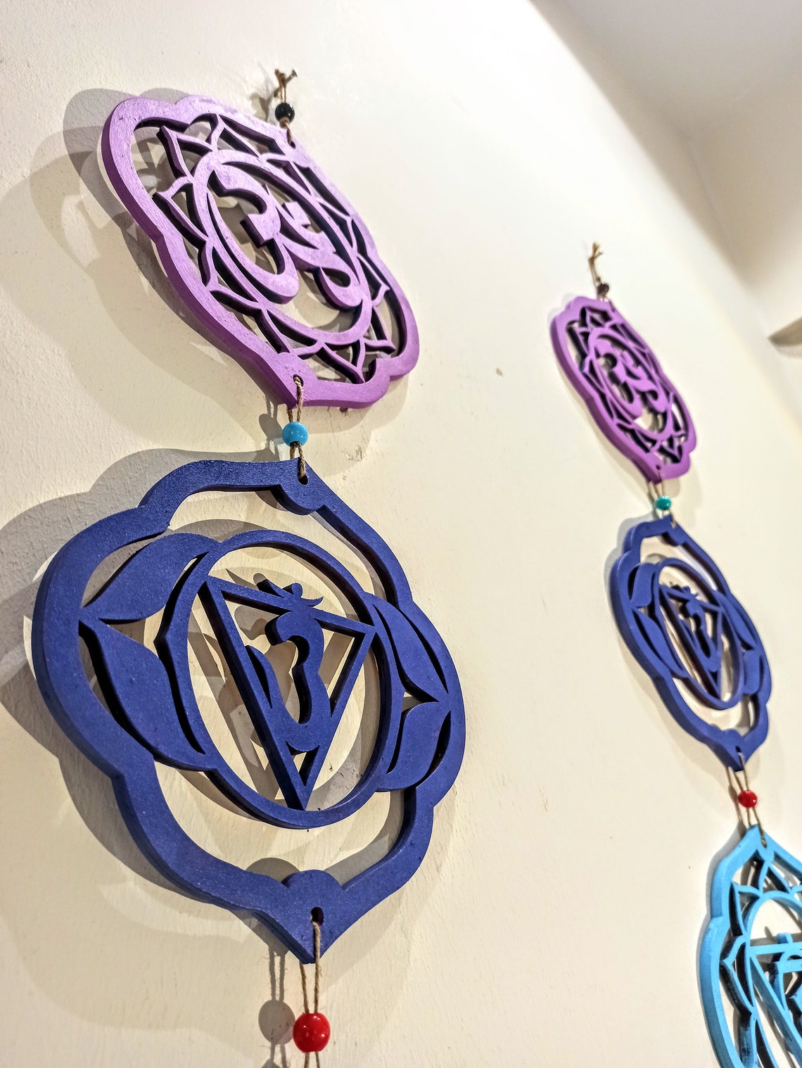 7 Chakra Wall Hanging Chakras Wall Decor Chakras Toran | Etsy