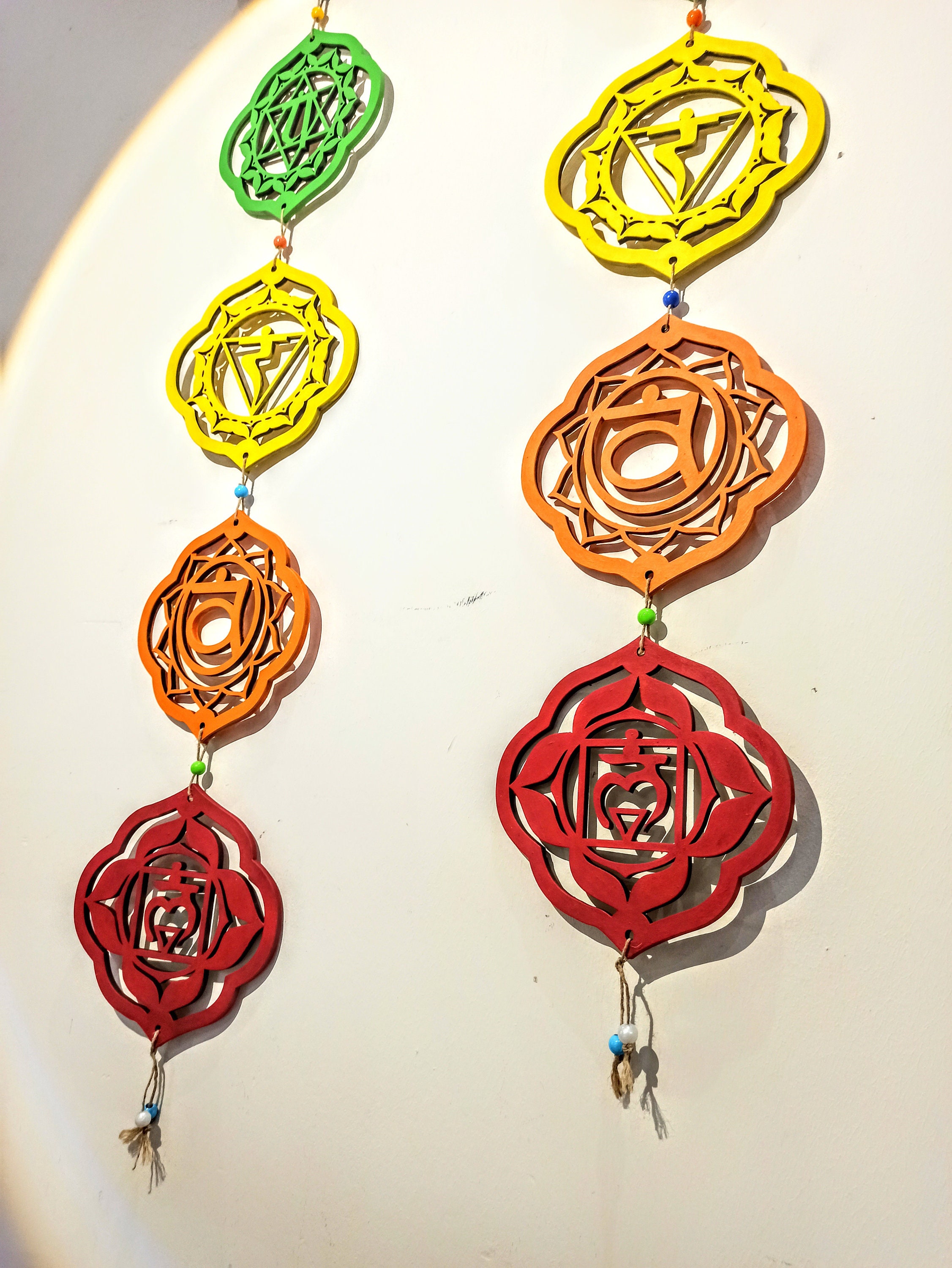 7 Chakra Wall Hanging Chakras Wall Decor Chakras Toran | Etsy